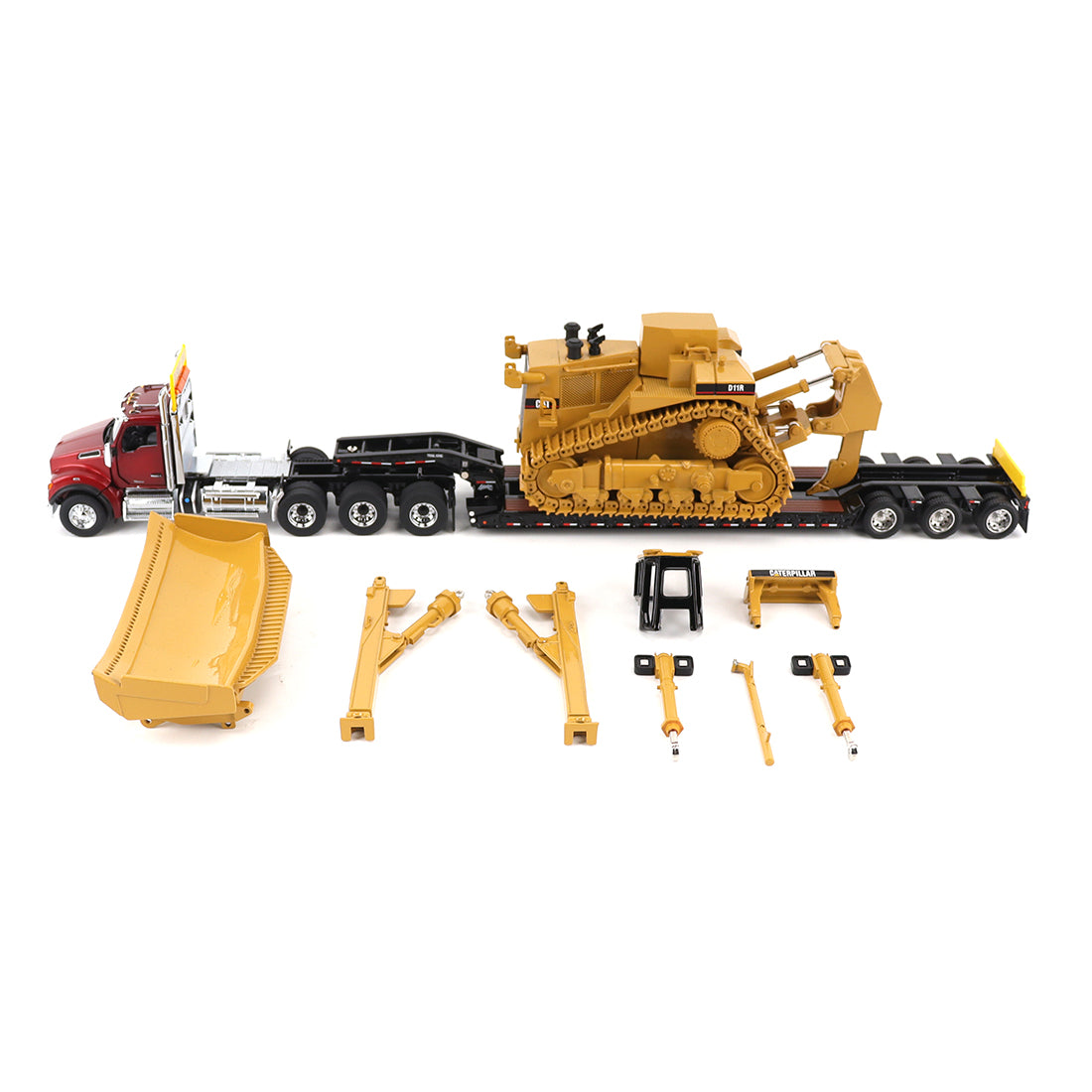 Kenworth T880 Truck & Trail King Trailer with Cat D11R Dozer Load ...